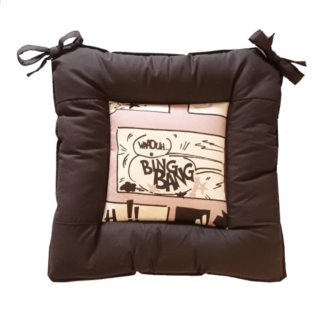 Set of 4 / Chair Cushion With Ties for Kitchen Chair Seat Cushion Chair ...