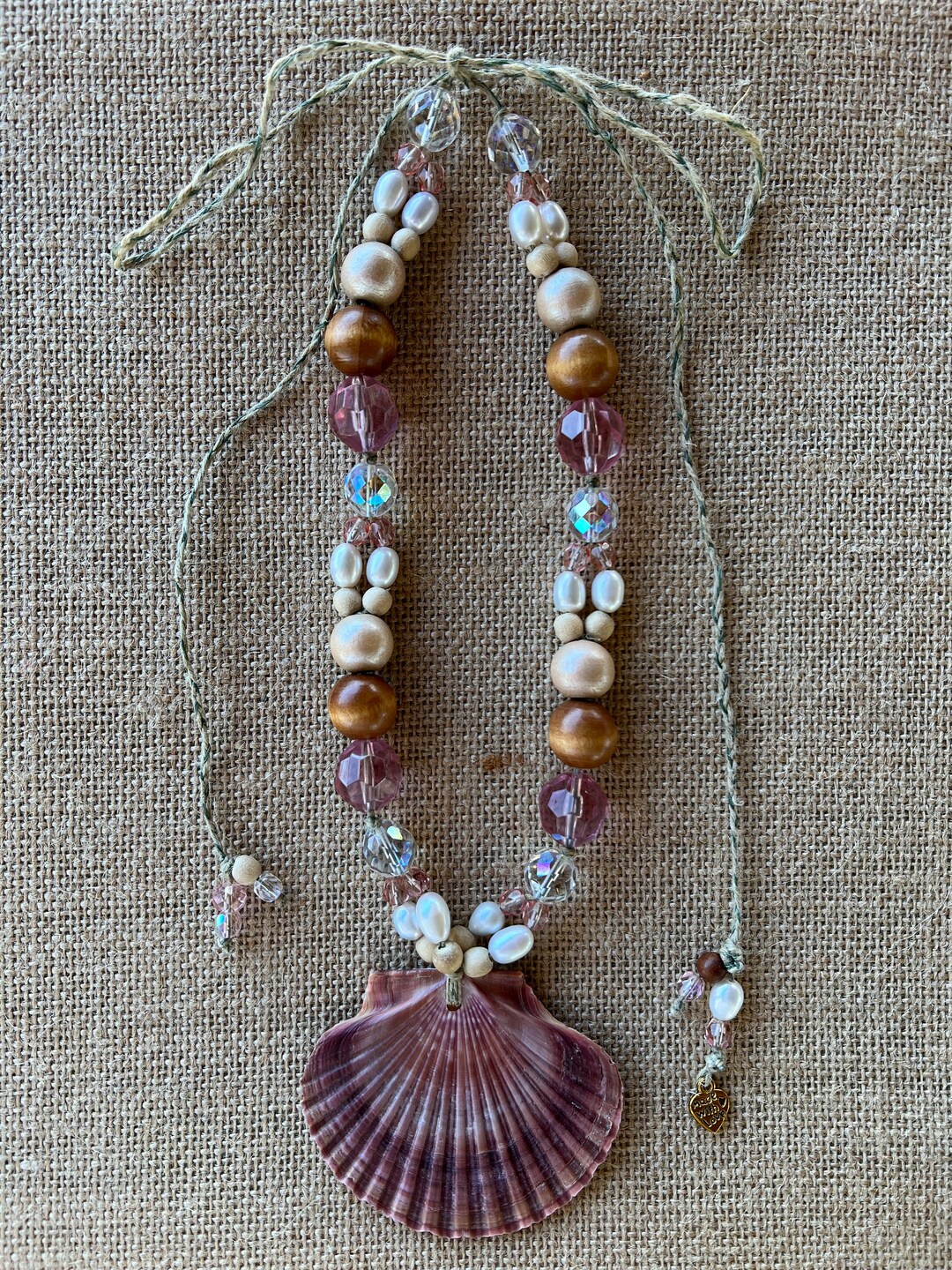 K Bella Handmade Couture Hemp Boho Chic Shell Mermaid Necklace - Etsy