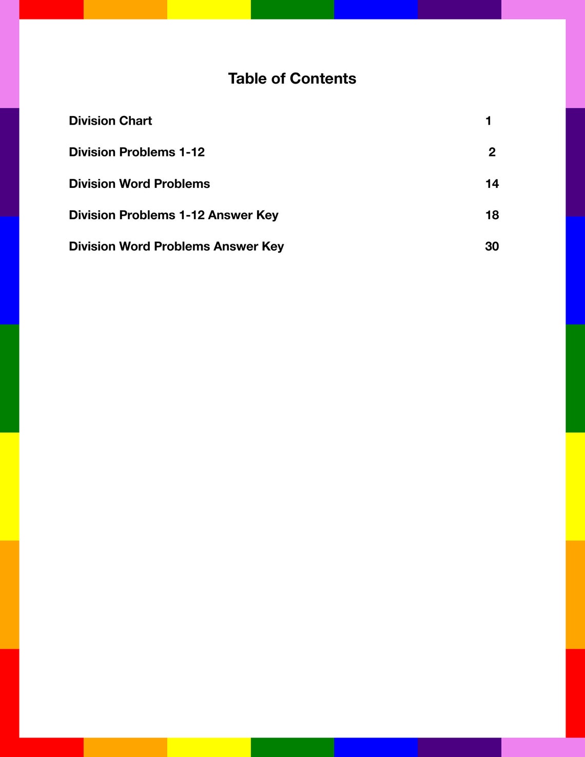 Division Worksheets 1-12 Digit Numbers, Division Table, Word Problems ...