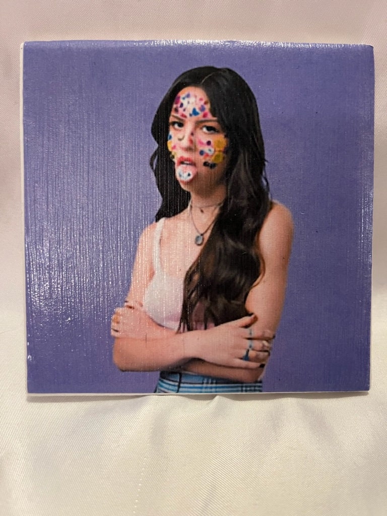 Set of 4 Olivia Rodrigo Album Cover Ceramic Tile Coasters - Etsy