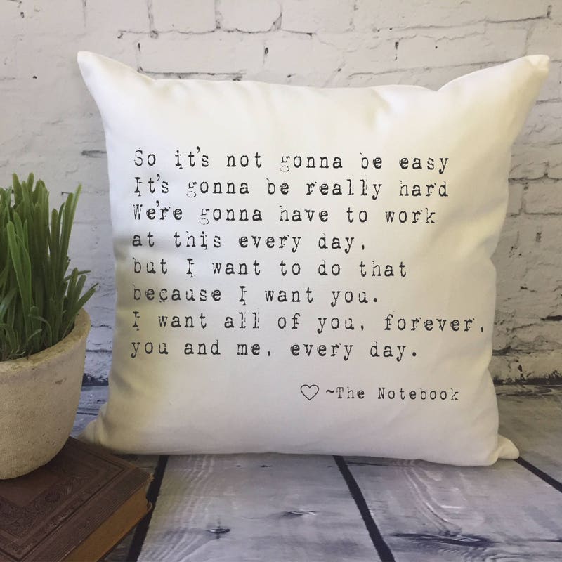 The Notebook Quote - Etsy