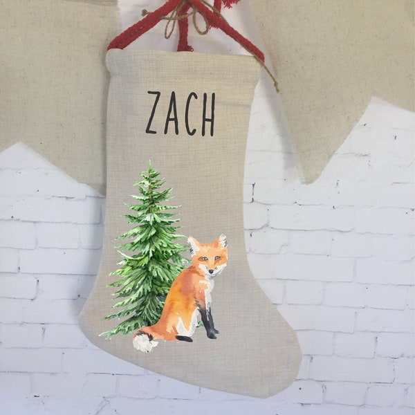 Personalized Stockings Fox - Etsy