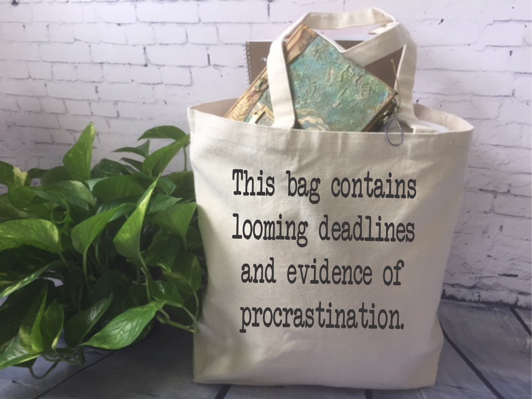 Funny Canvas Tote Bag/ Funny Office Bag/ Office Gag Gift - Etsy