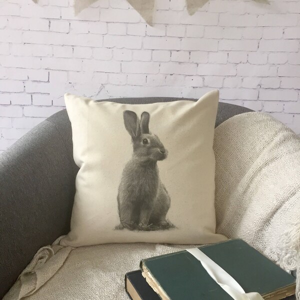 Rabbit Pillow - Etsy