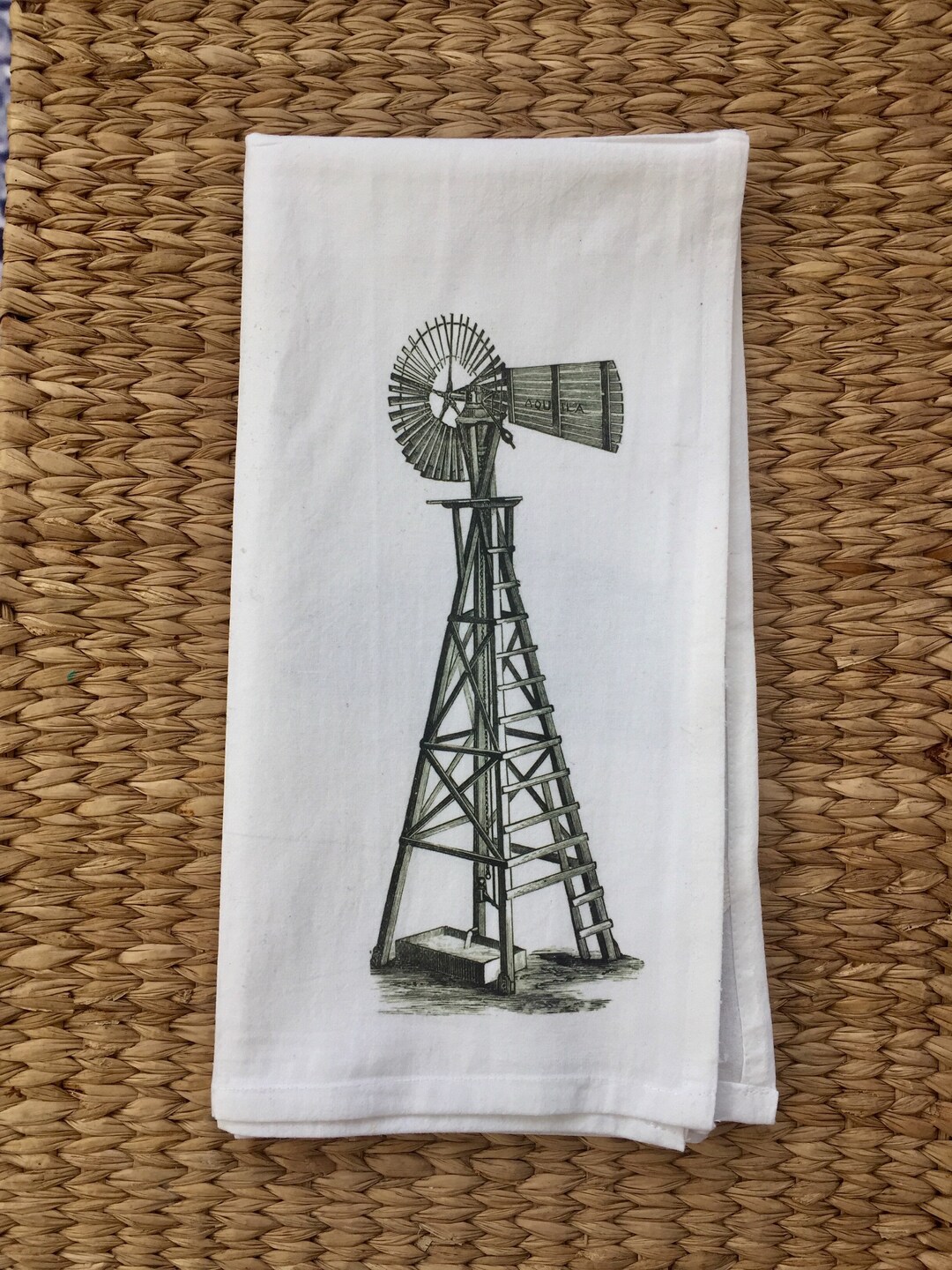 Windmill Tea Towel, Wedding Gift, Bridal Shower Gift, Housewarming ...
