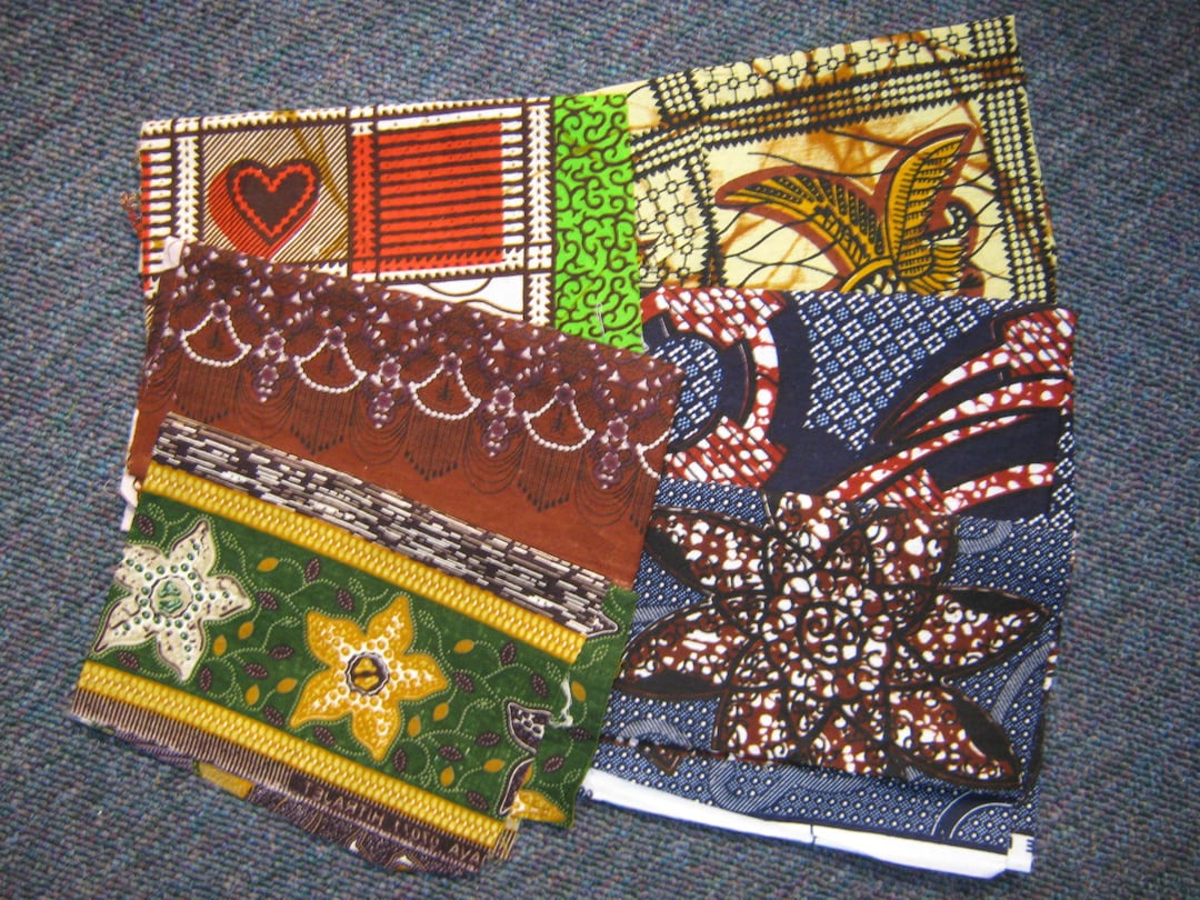African Fabric Fat Quarters, Fat Quarters, African Cotton Fabric ...