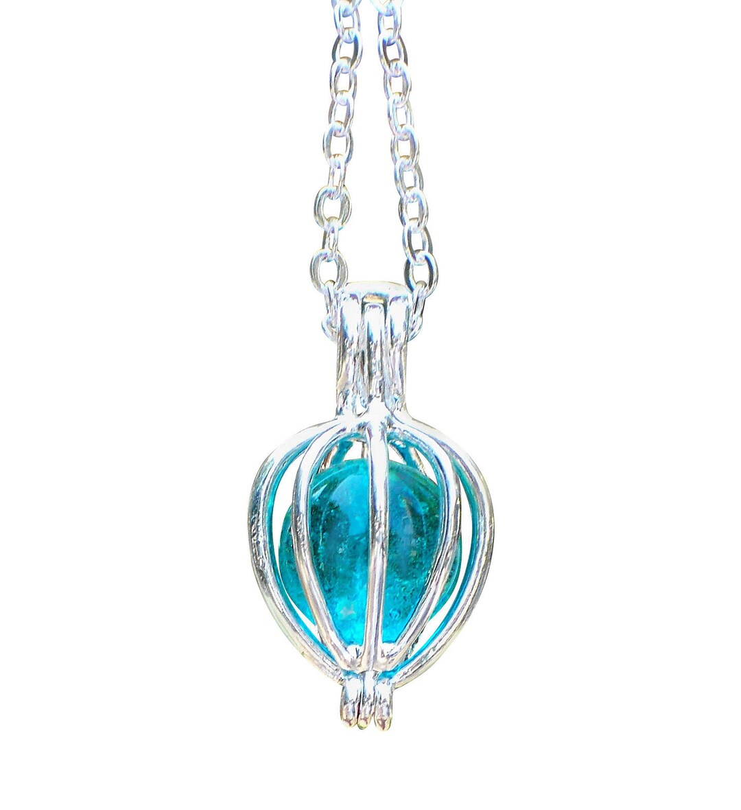 Recycled Mason Jar Drop Necklace - Etsy