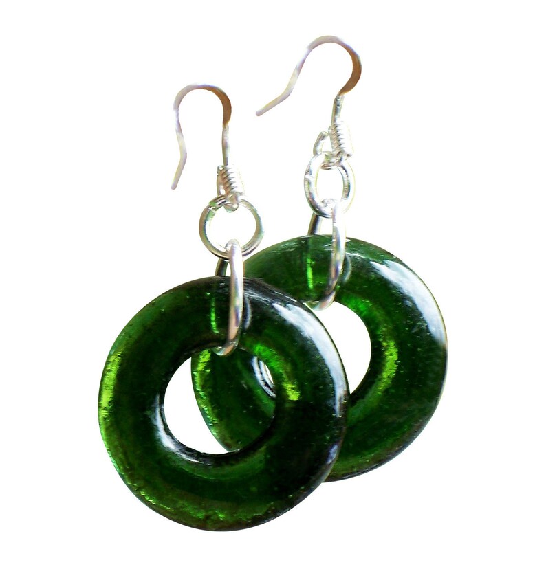 Recycled Early 1900's Olive Wine Bottle Glass Hoop - Etsy