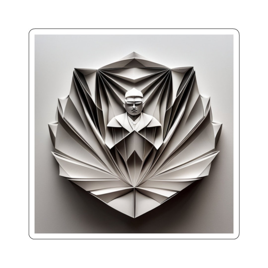 Origami Buddha Vinyl Sticker - for Water Bottles, Laptops, and More! - Etsy