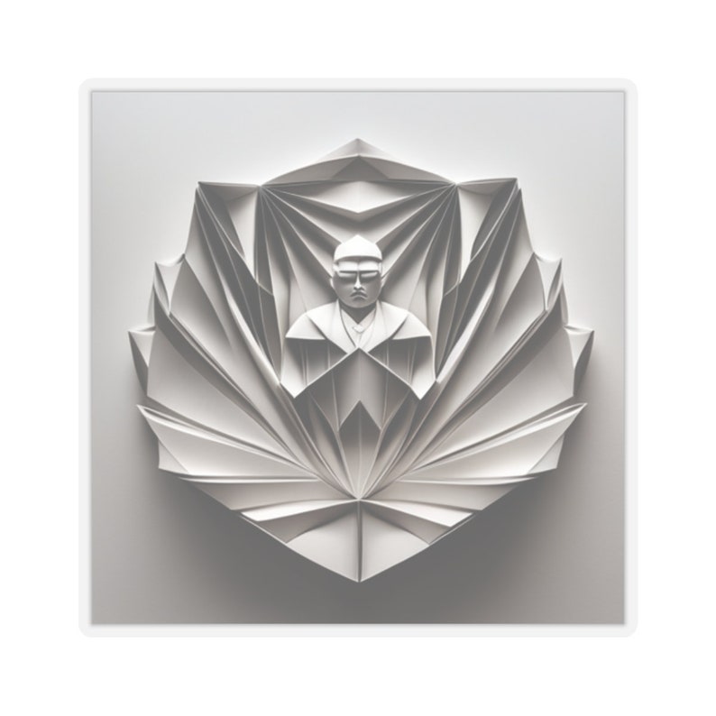 Origami Buddha Vinyl Sticker - for Water Bottles, Laptops, and More! - Etsy