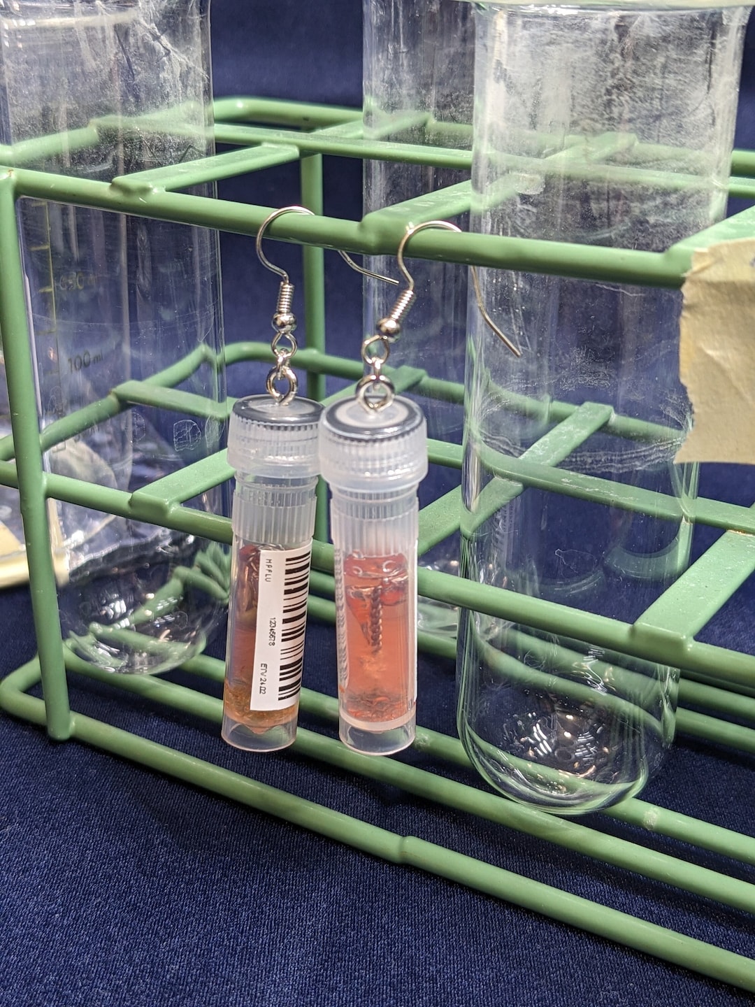 Handmade Realistic VTM Respiratory Swab Tube Dangle Earrings for ...