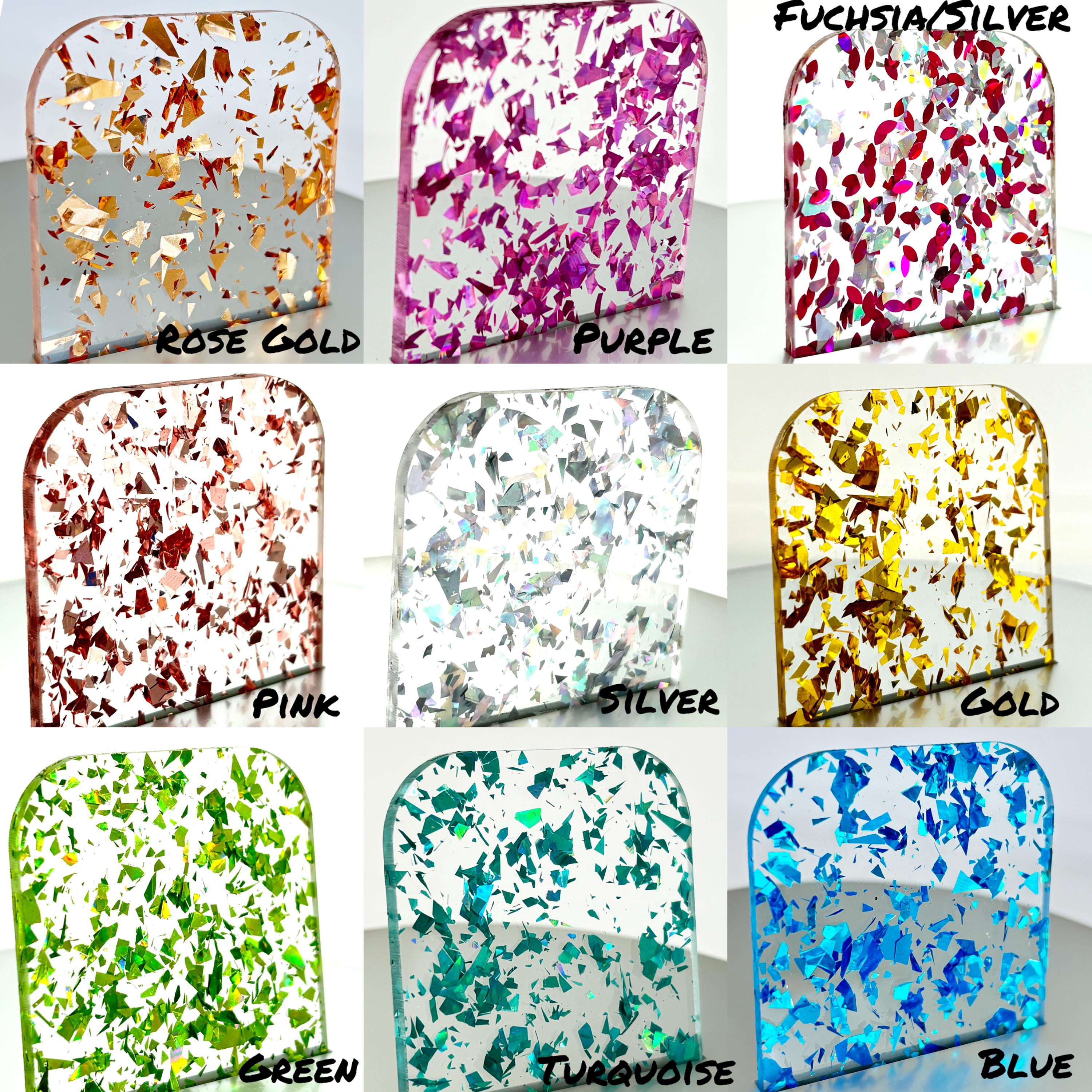 Acrylic Sheets- Laser Ready- Glowforge- Glitter Acrylic- 12"x19" Laser ...