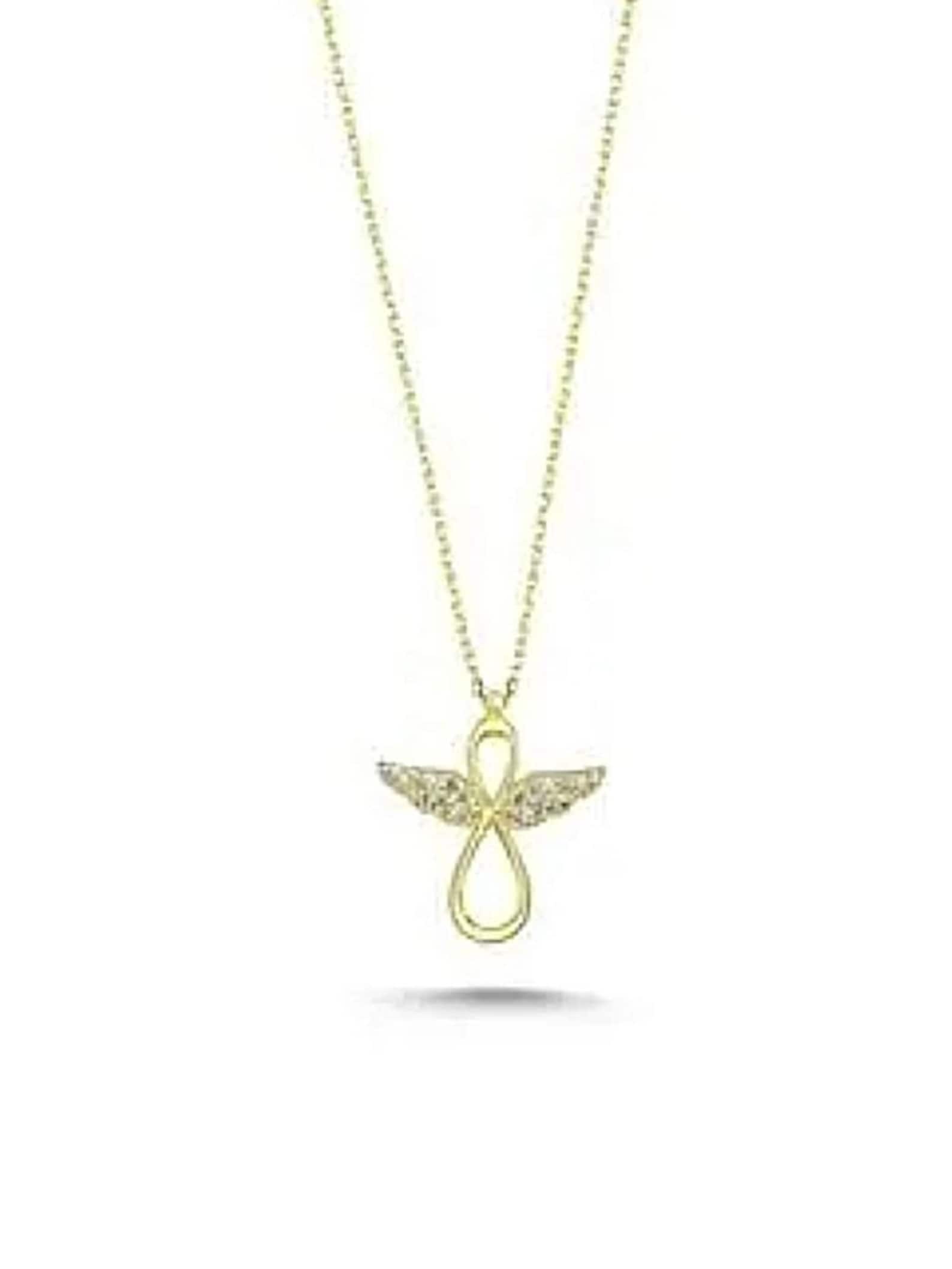 Angel Infinity Necklace-sterling Silver Angel Necklace-minimal Dainty ...