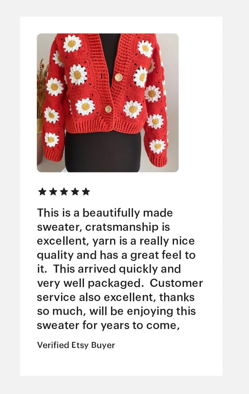 Crochet Sunflower Vest, Handmade Floral Sweater Vest, Granny Square ...