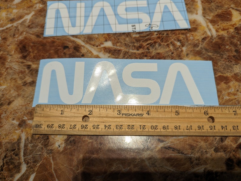 NASA Worm Logo Vinyl Decal 6 Wide - Etsy