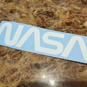 NASA Worm Logo Vinyl Decal (6" Wide) - Etsy