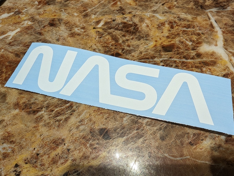 NASA Worm Logo Vinyl Decal 6 Wide - Etsy