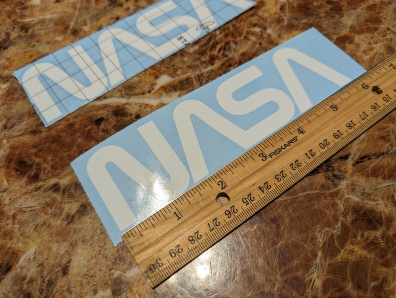 NASA Worm Logo Vinyl Decal 6 Wide - Etsy
