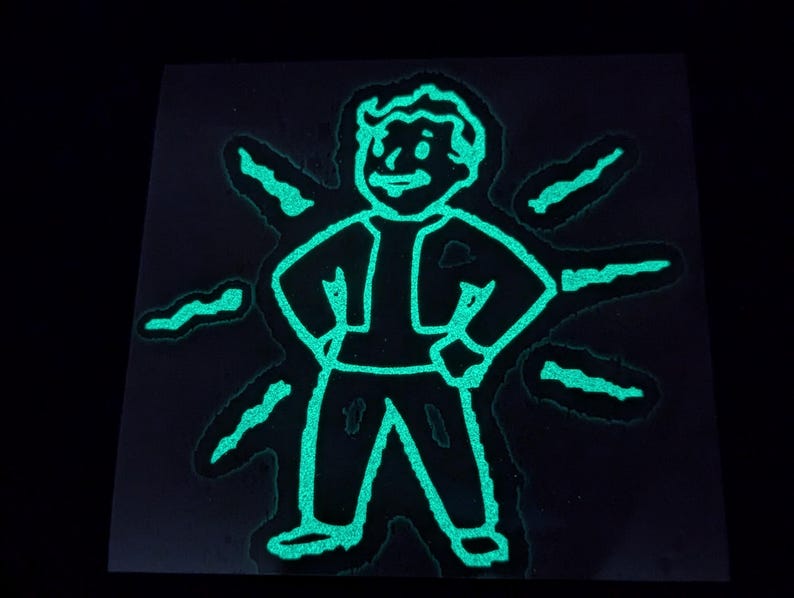 Glow-in-the-dark Rad Vault Boy Decal - Etsy