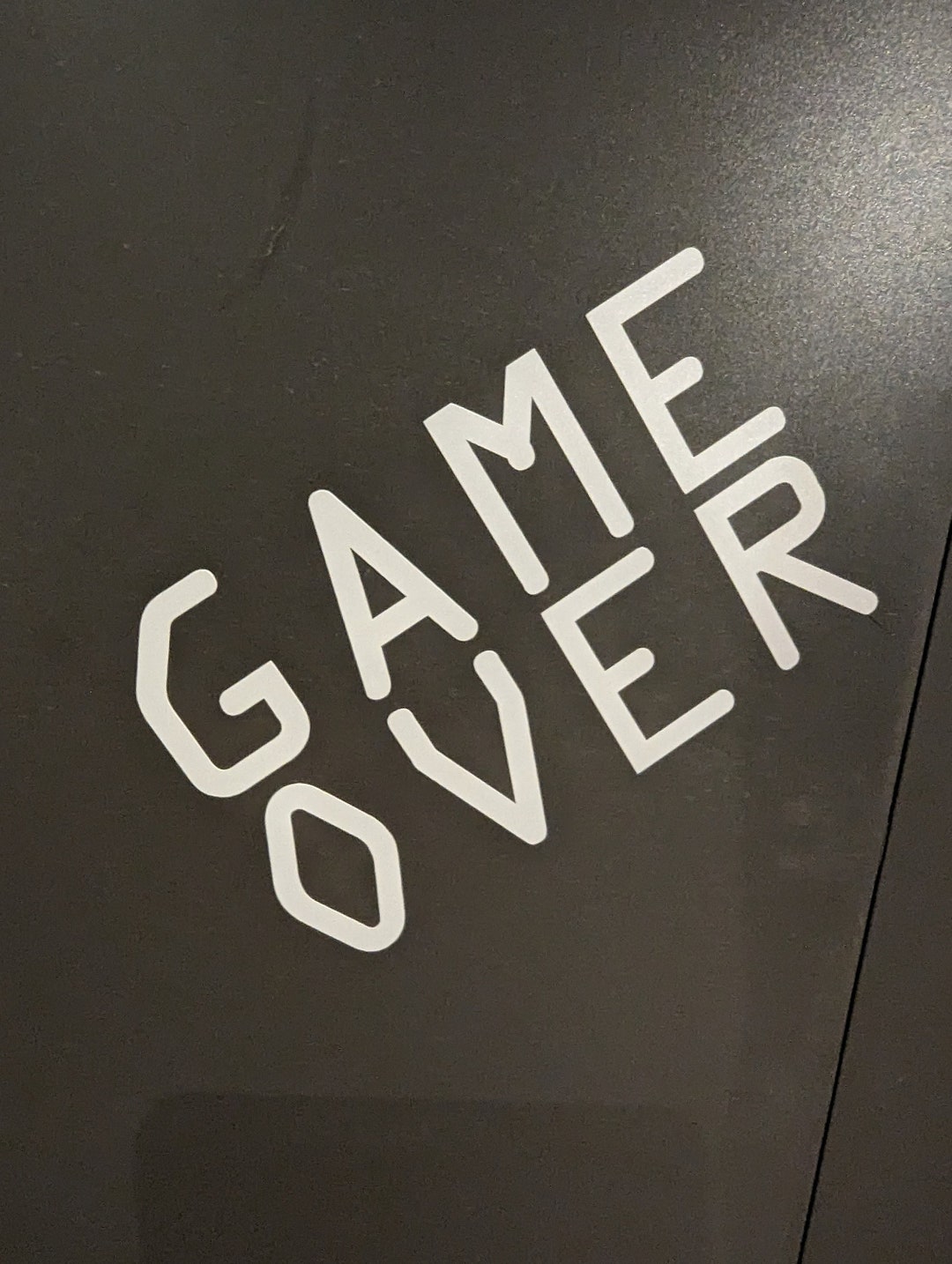 Game Over - Video Game Decal - Retro Console Font (removable or ...