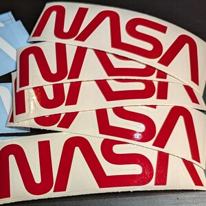 NASA Worm Logo Vinyl Decal (6" Wide) - Etsy