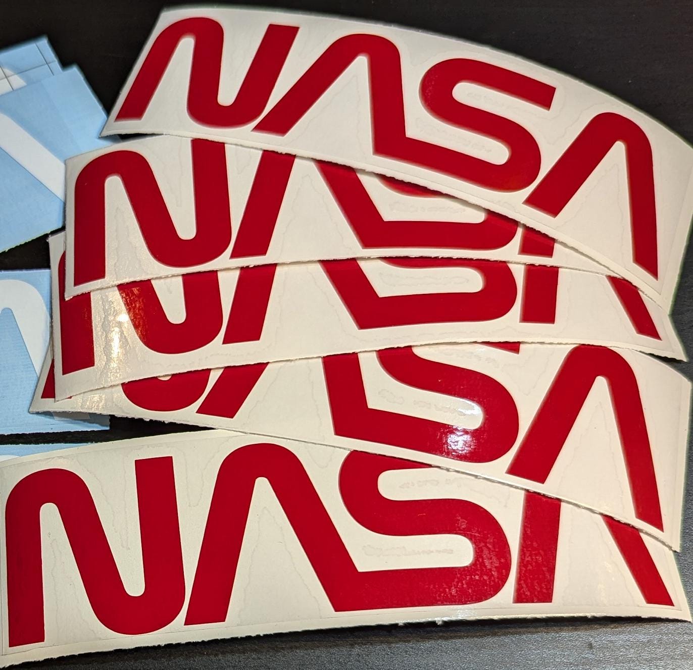 NASA Worm Logo Vinyl Decal (6" Wide) - Etsy