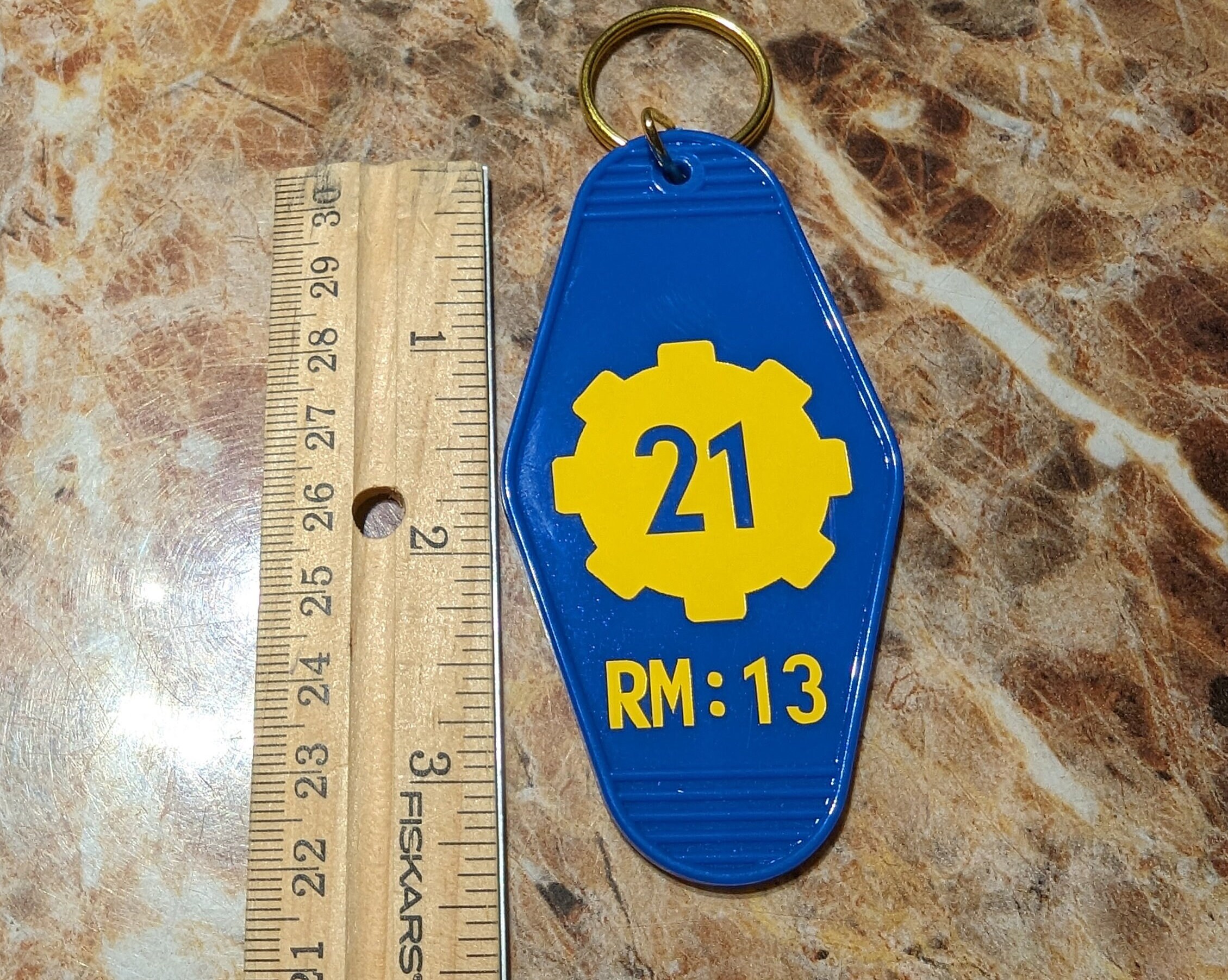 Fallout New Vegas Inspired Vault 21 Hotel Key Tag Keychain - Etsy