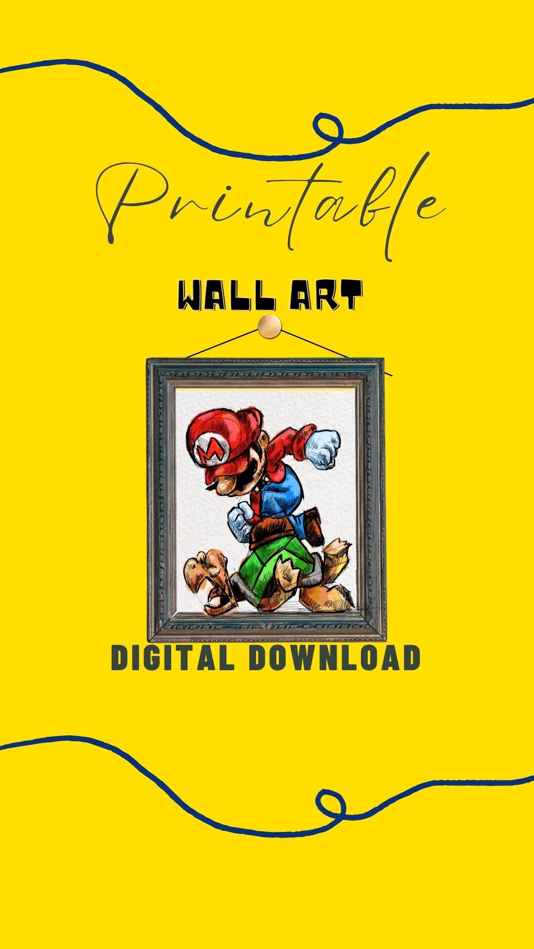 Super Mario, Game, Digital Download, Image Cut Files, Printable Wall ...