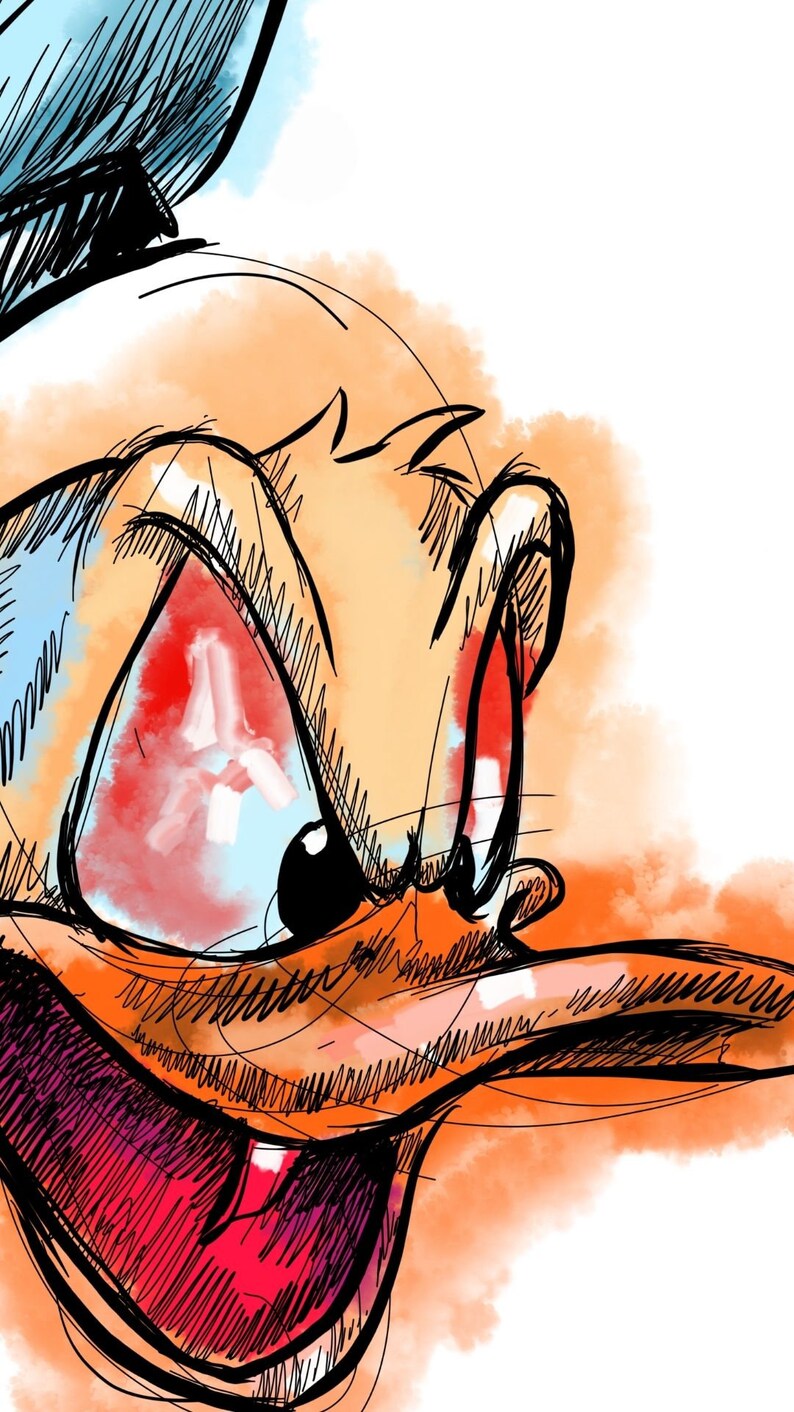 Donald Duck PNG, Watercolor Dısney Digital Download, Image Cut Files ...