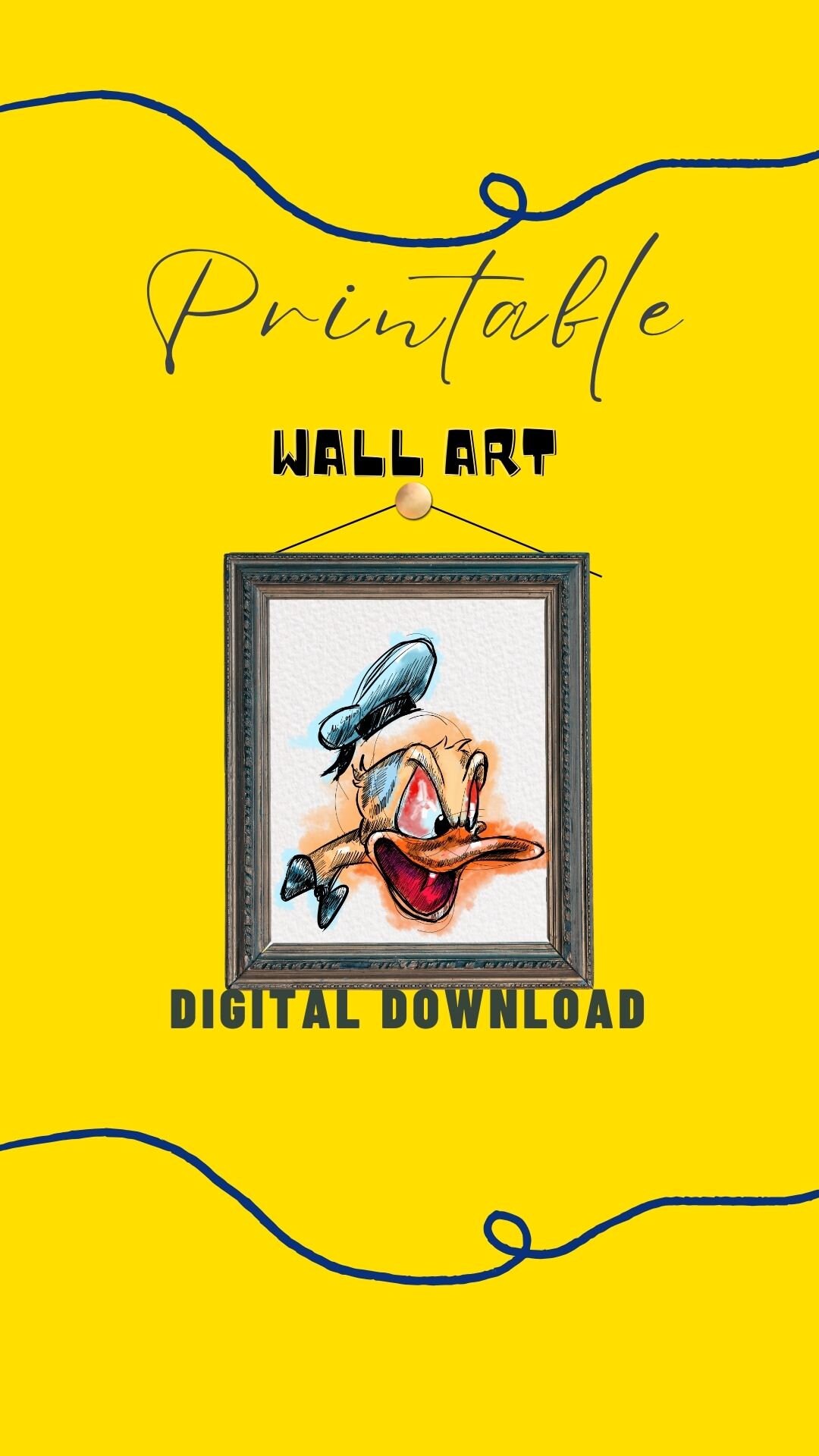 Donald Duck PNG, Watercolor Dısney Digital Download, Image Cut Files ...