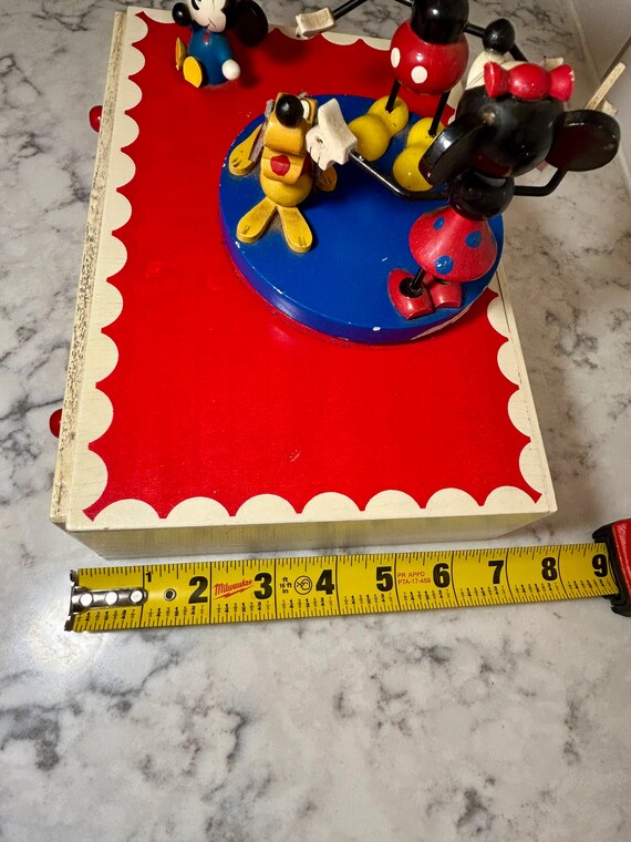 Vintage Mickey Mouse, Minnie & Pluto Jewelry Music Box - Gem