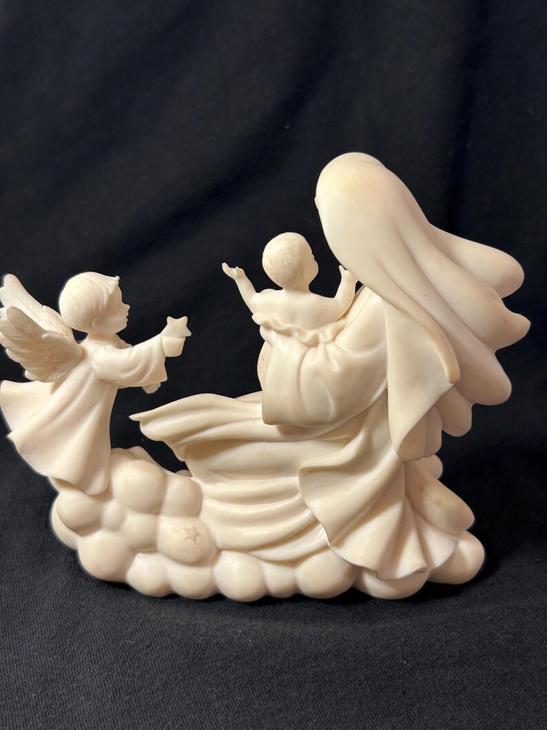 1995 Millenium Peace on Earth Roman Mary Baby Jesus Angel - Etsy