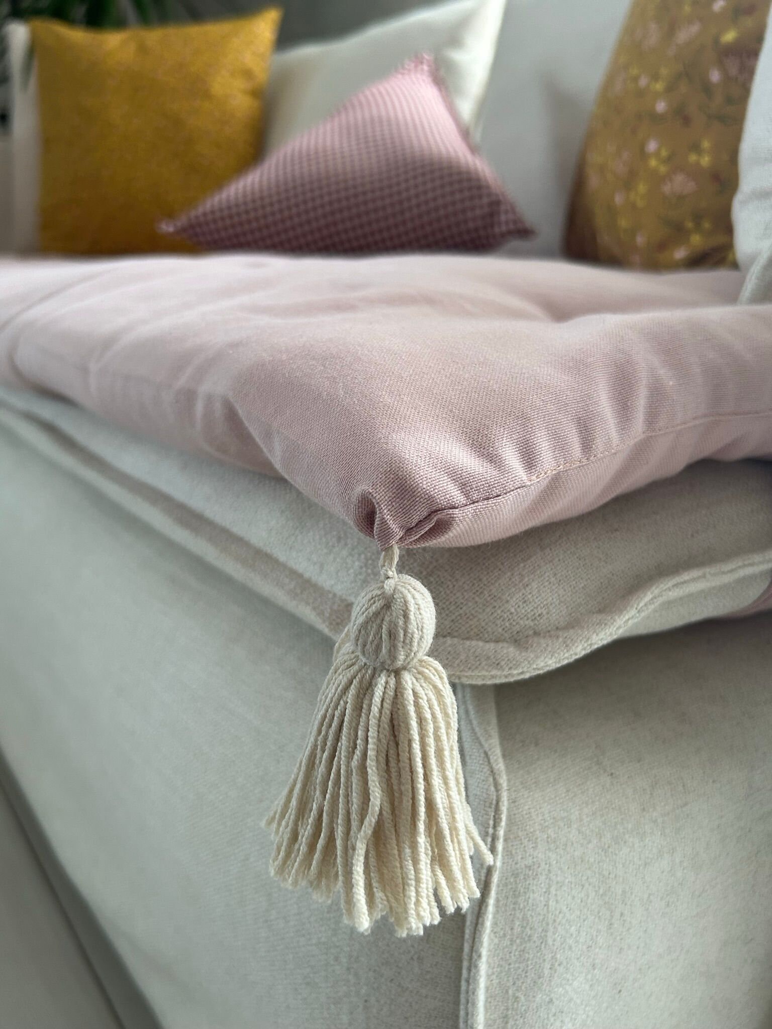 Linen Sofa Topper, Couch Cover, Washable, Dogs and Cats, Custom Size ...