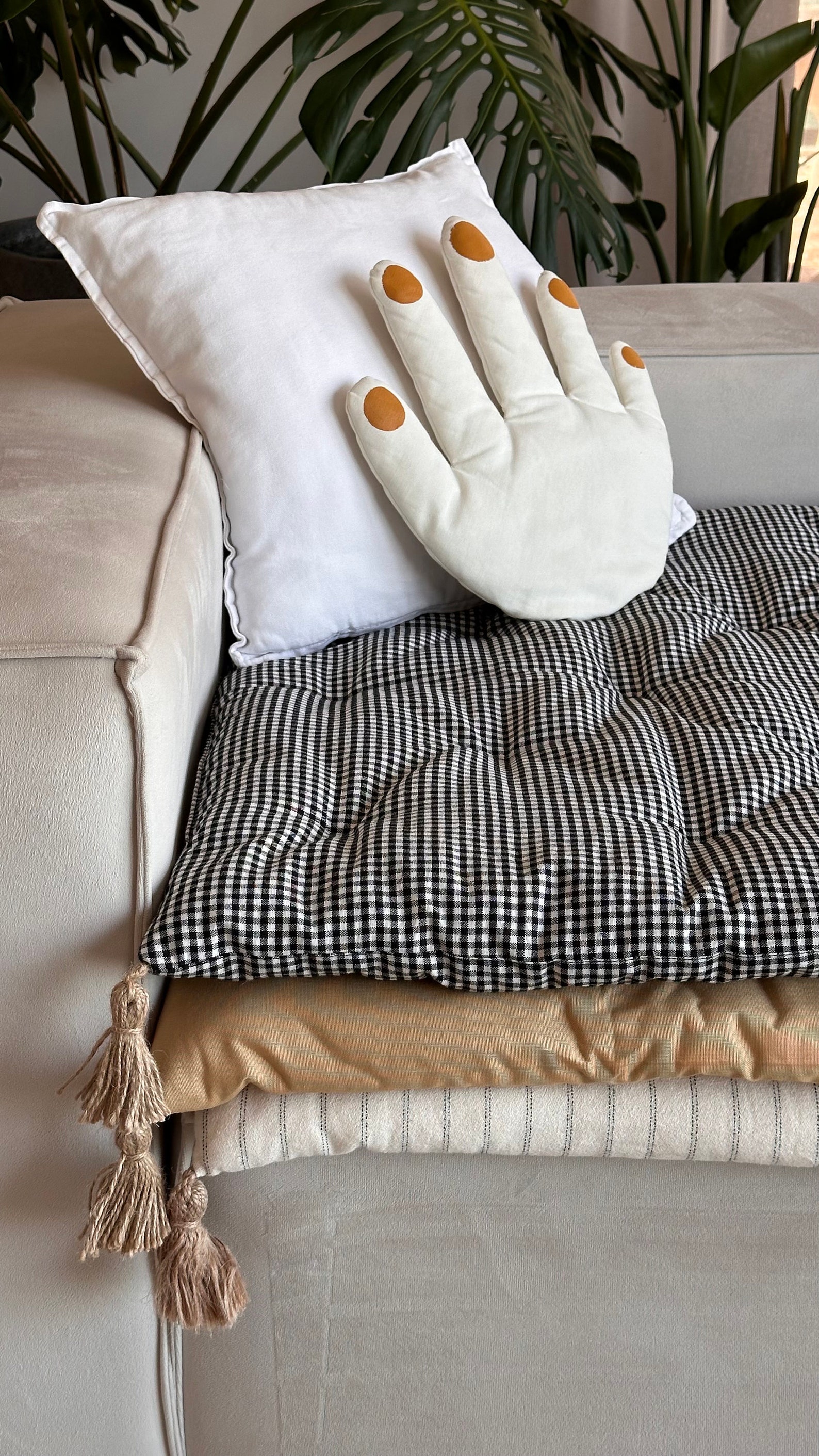 Linen Sofa Topper Couch Cover Pet Friendly Custom Size Handmade Couch ...