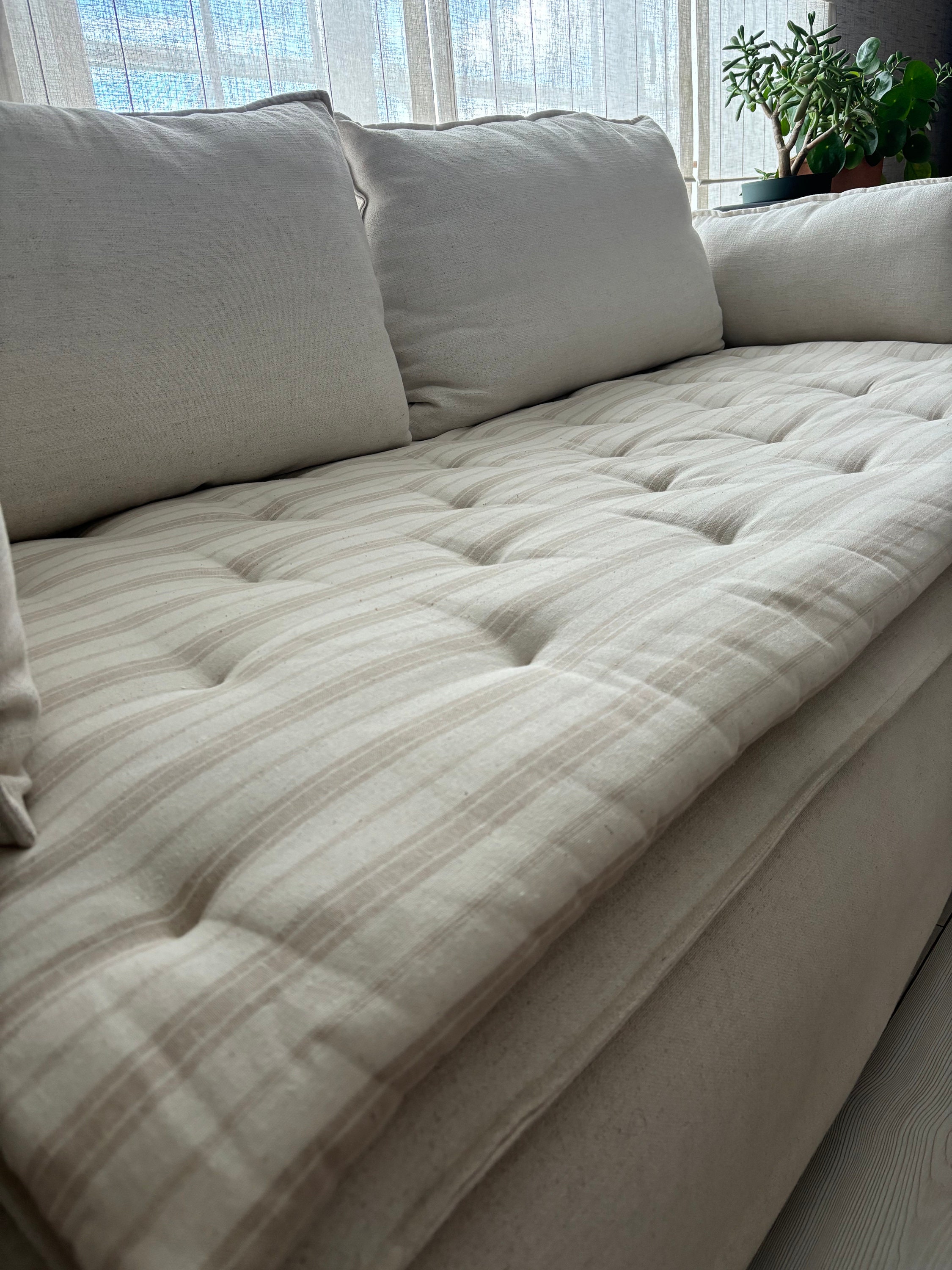 Cotton%100fabric Sofa Topper Sofa Cover Slipcovers Washable Dogs and ...