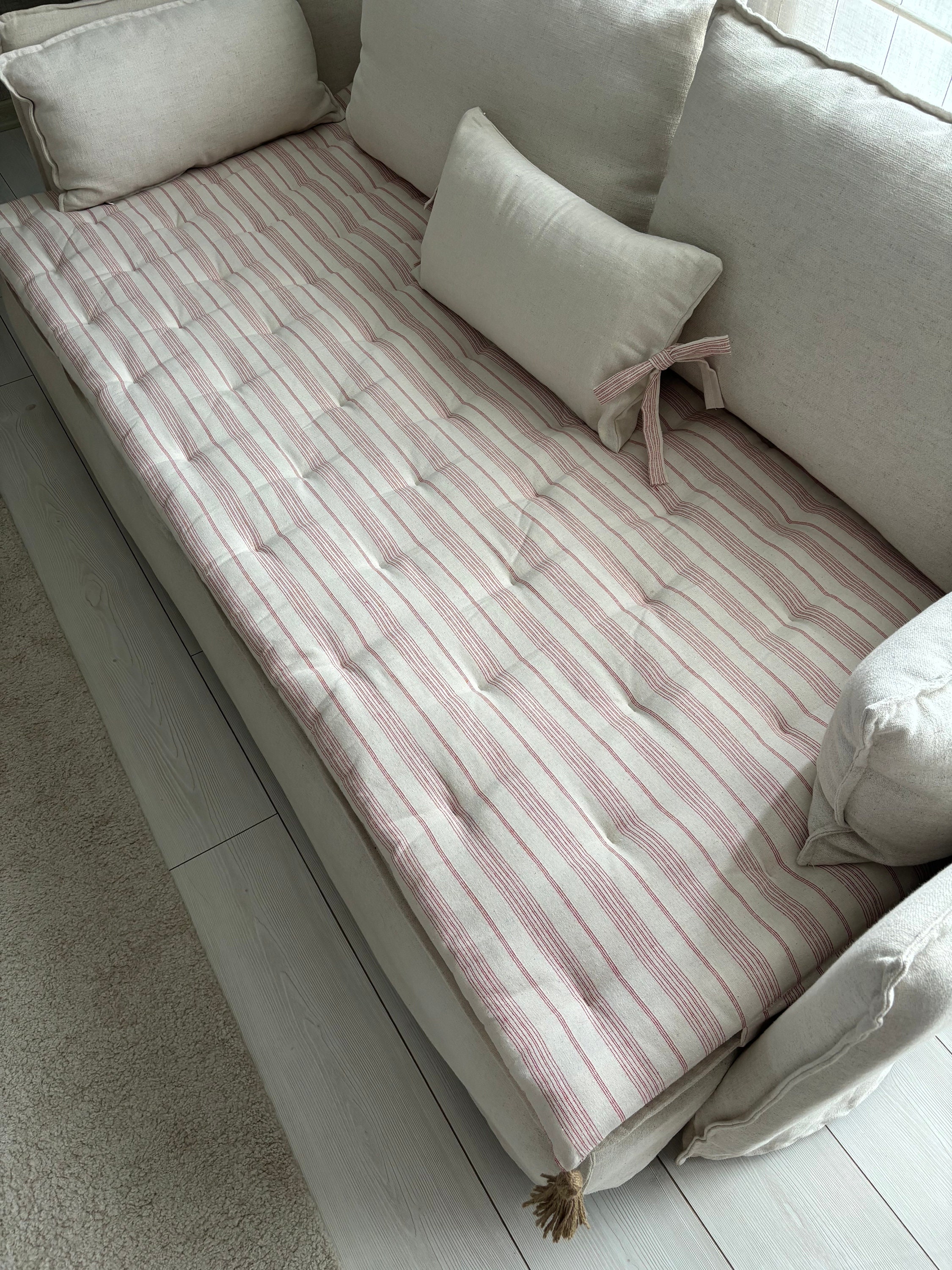 Cotton %100 Fabric Sofa Topper Sofa Cover Slipcovers Washable Custom ...