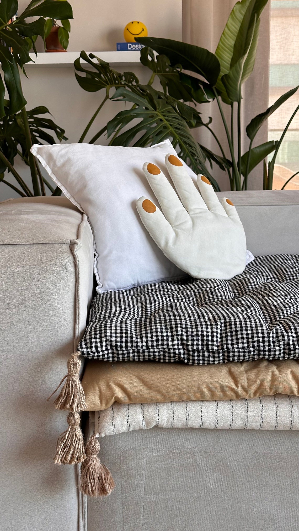 Linen Sofa Topper Couch Cover Pet Friendly Custom Size Handmade Couch ...