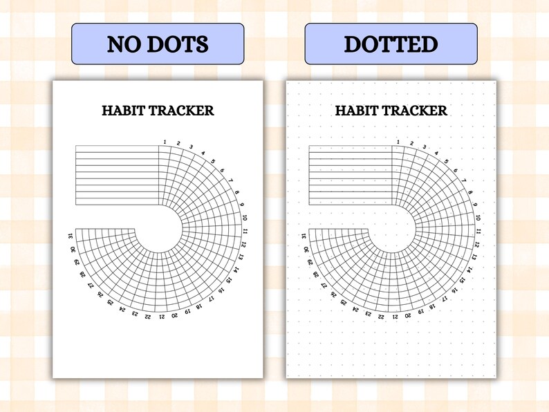 Circular Habit Tracker, Daily Routine Planner (digital Download) - Etsy