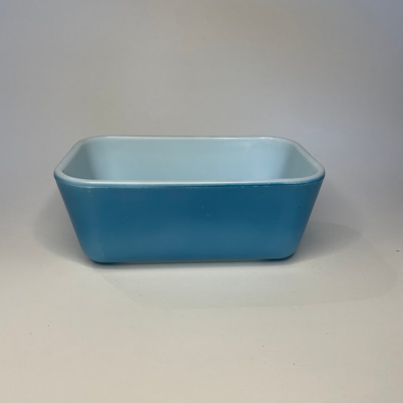 PYREX Primary Blue Fridgie 1950s Milk Glass Refrigerator Dish - Etsy