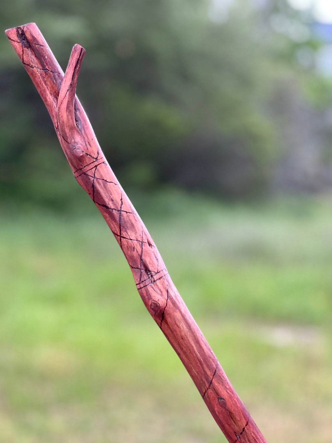 Handmade Cedar Walkingstick - Etsy
