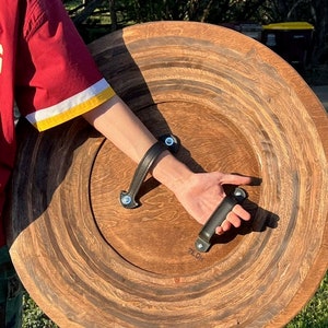Handcrafted Wooden Round Shield - Etsy