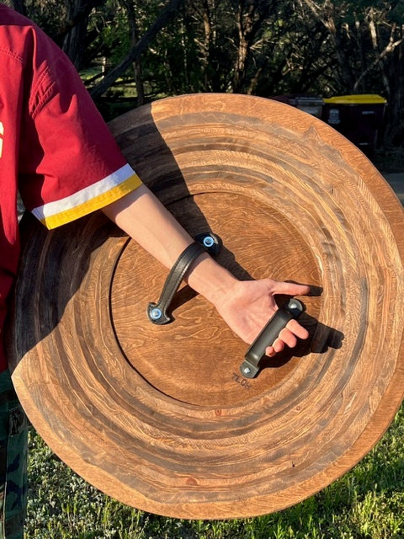 Handcrafted Wooden Round Shield - Etsy