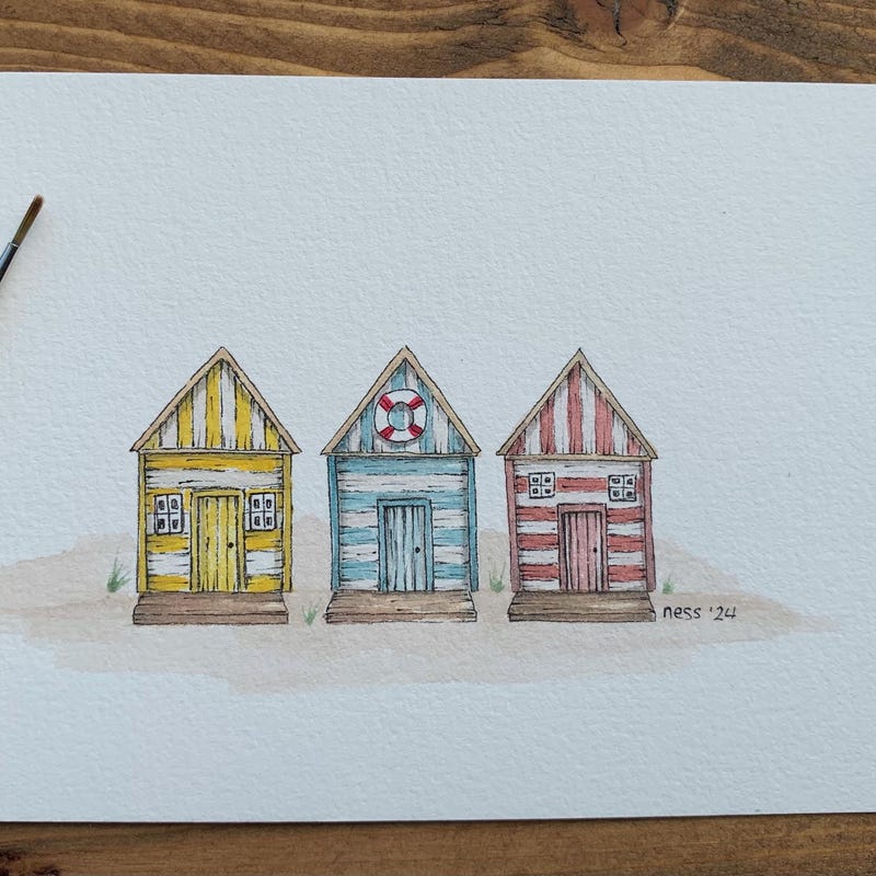 Miniature Beach Hut - Etsy