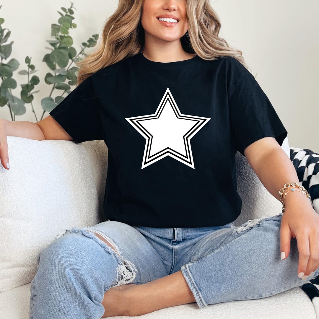 Y2K Star T-shirt: Unisex Cotton Blend Tee - Etsy