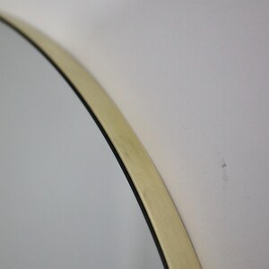 Seamless Round Mirror With Brass Frame - Etsy