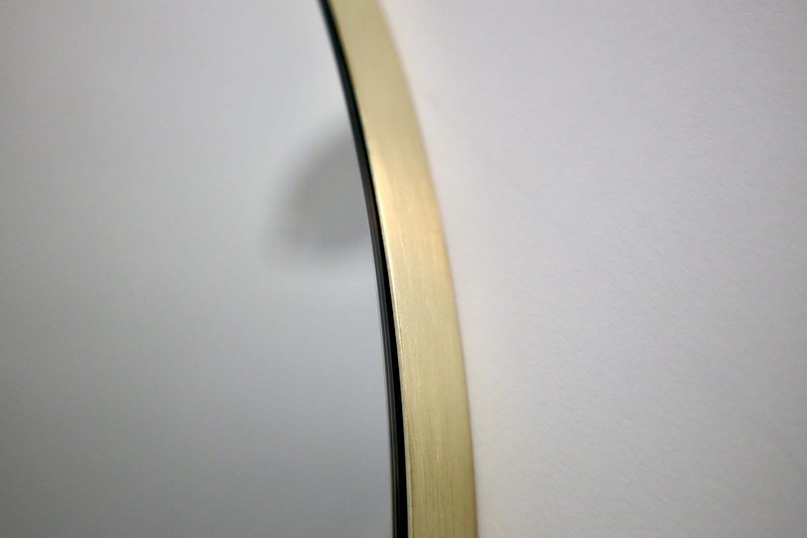 Seamless Round Mirror With Brass Frame - Etsy