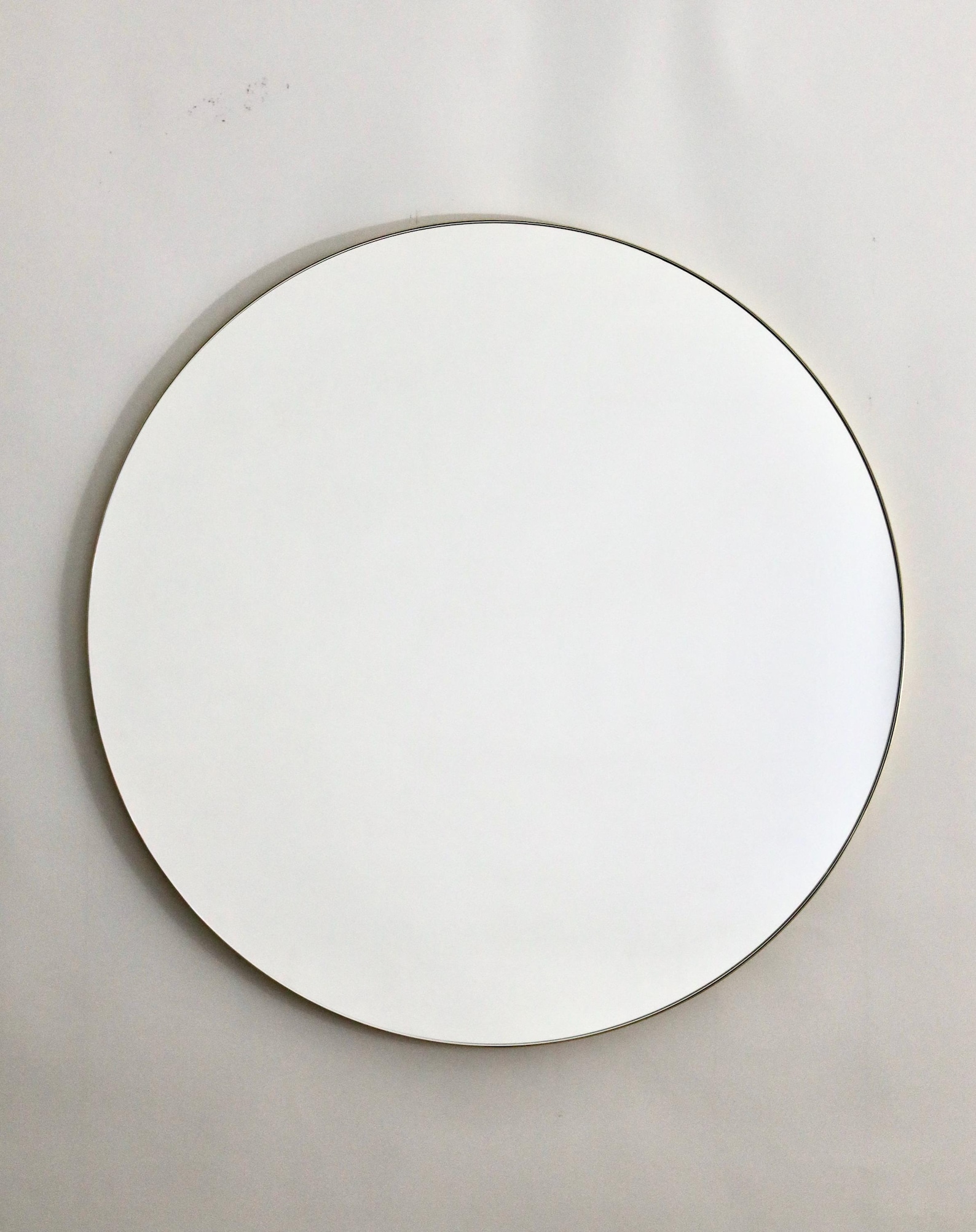 Seamless Round Mirror With Brass Frame - Etsy