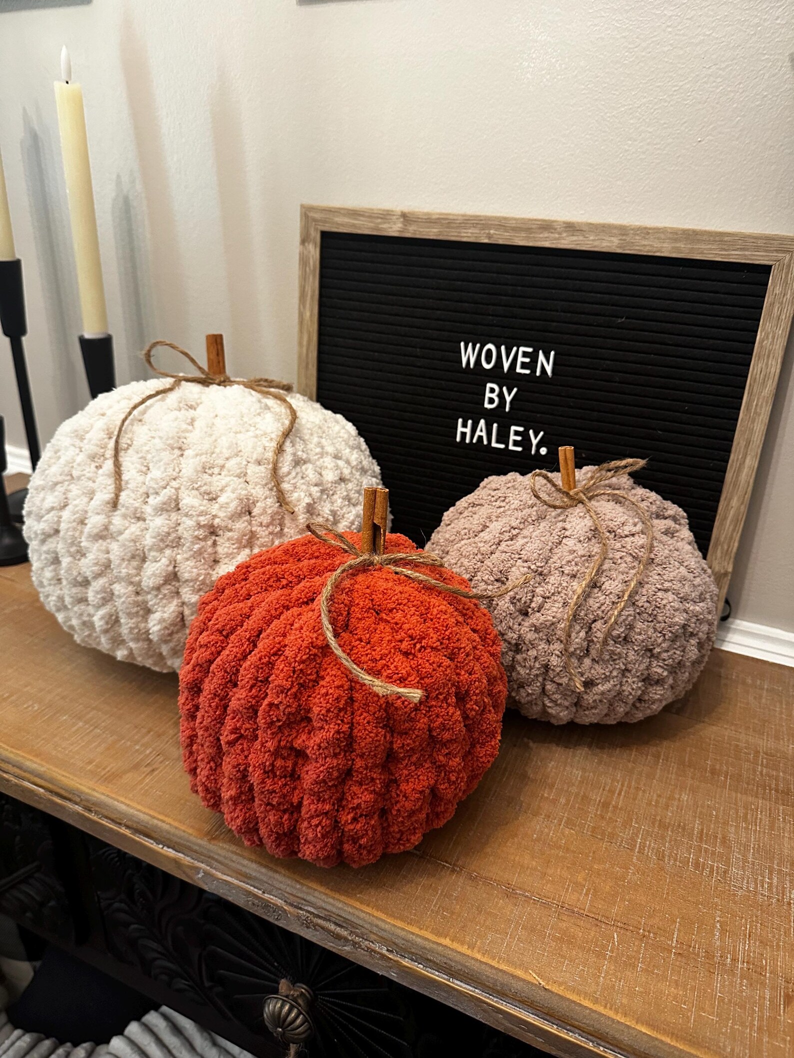 Chunky Knit Pumpkins - Etsy