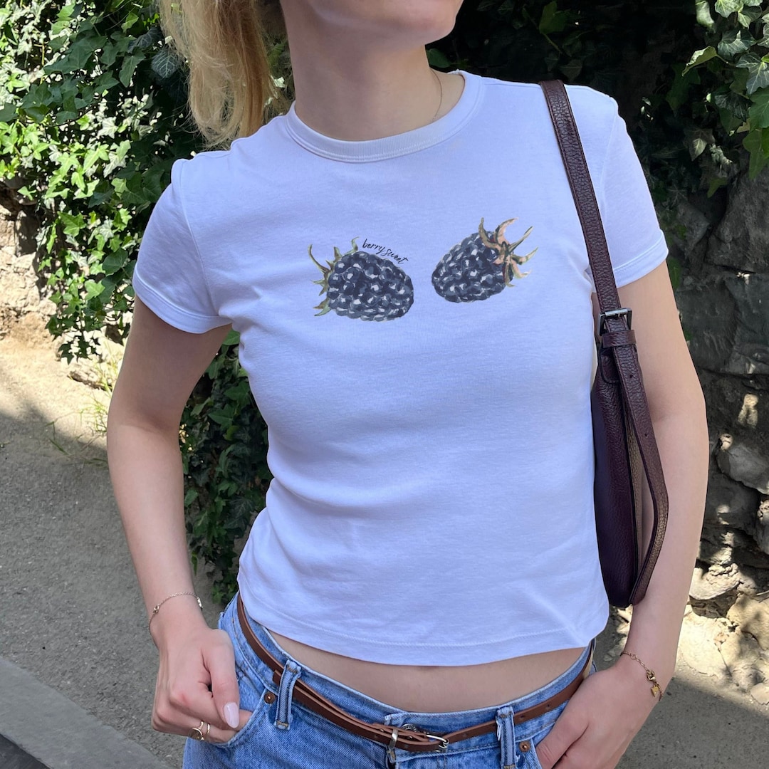Baby Tee Berry Graphic Baby Tees Y2K Baby Tee Cute Baby Tee Vintage ...
