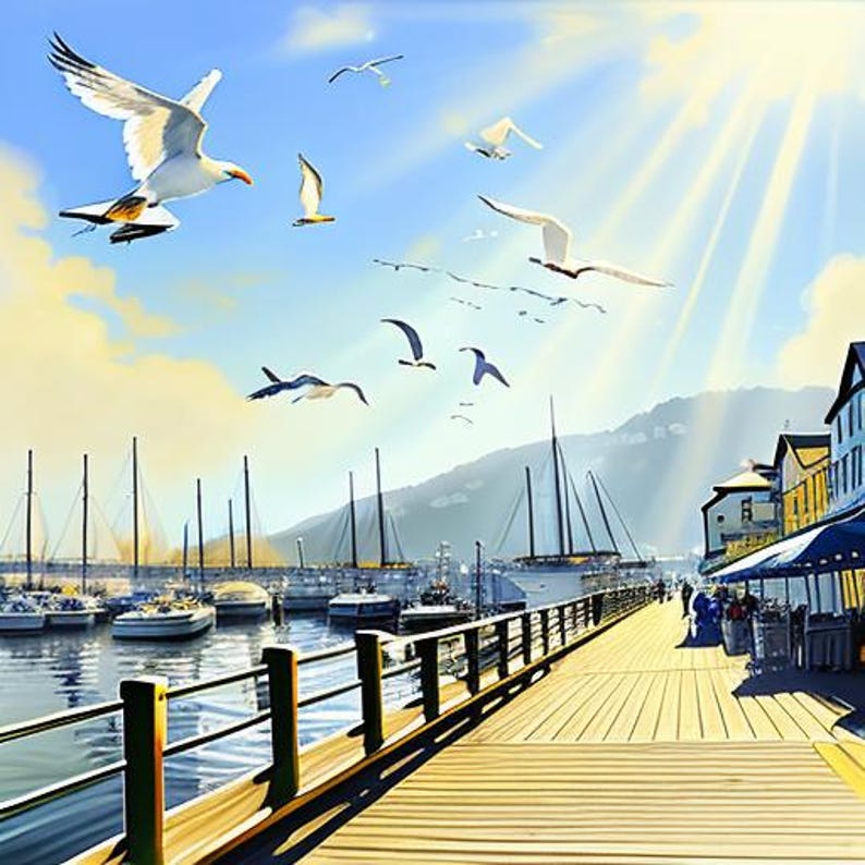 Dockside at the Wharf - Etsy